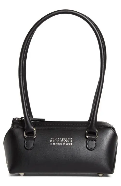 MAISON MARGIELA Mini Bauletto Leather Shoulder Bag - Black