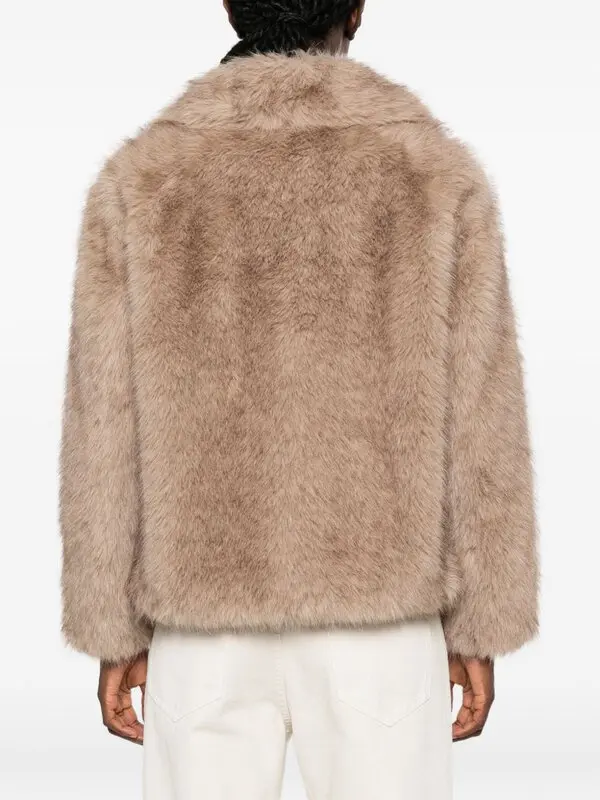 Max Mara Faux Fur Textured Jacket