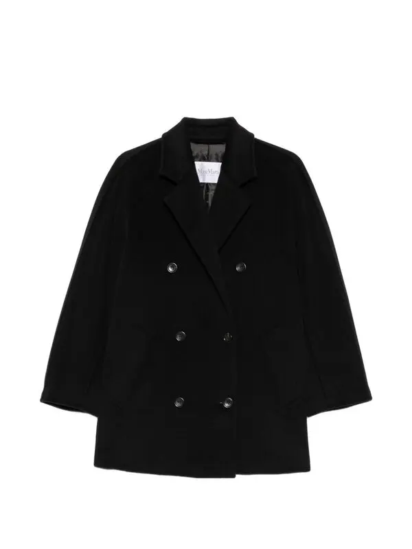 Max Mara Wool And Cashmere Short Coat - Black