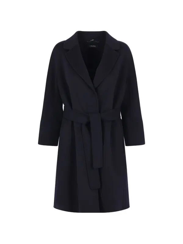 Max Mara Wool Midi Coat - Blue