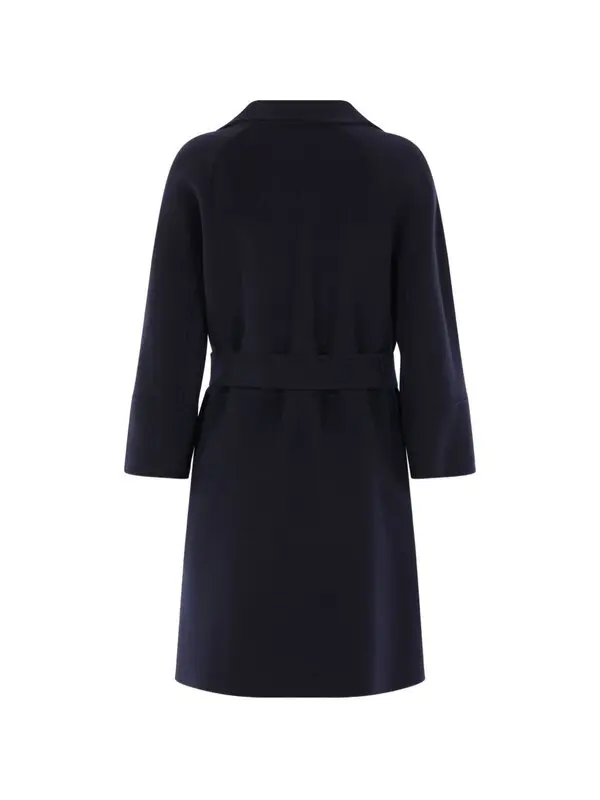 Max Mara Wool Midi Coat - Blue
