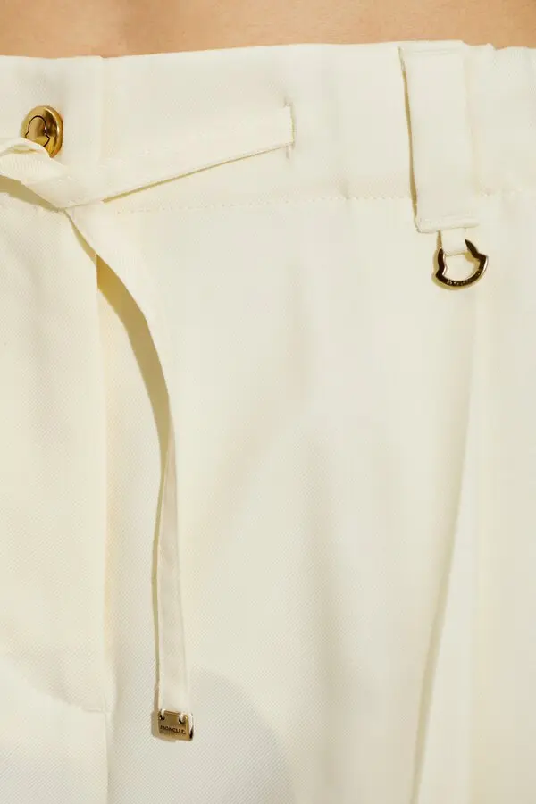 Moncler Wool Pleated Trousers