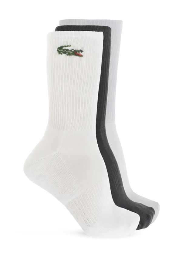 Lacoste 3-pack Of Socks With Logo - Multicolour