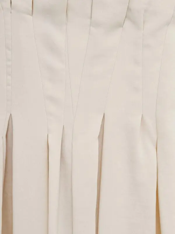 Khaite Claude Linen Blend Midi Dress