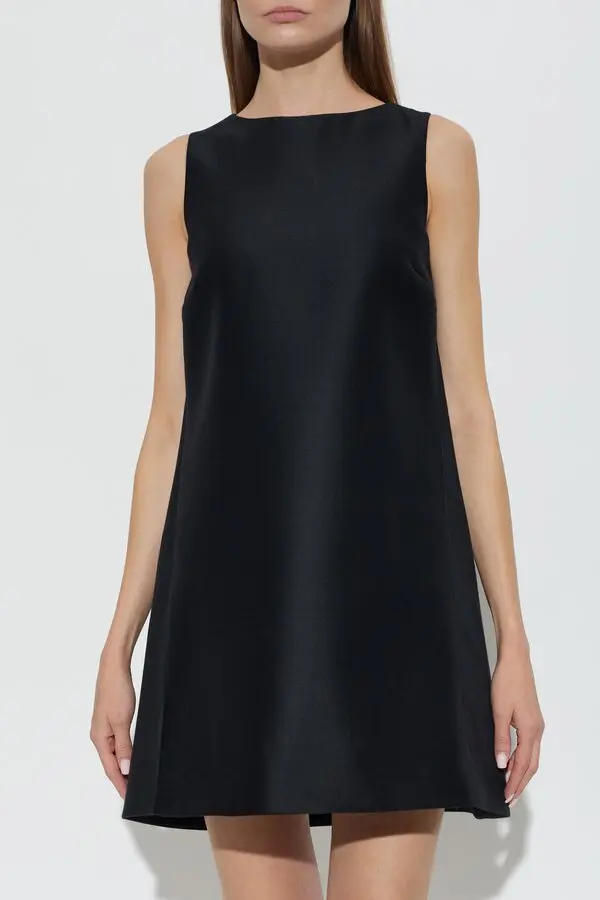 Balenciaga Wool And Silk Blend A-line Mini Dress