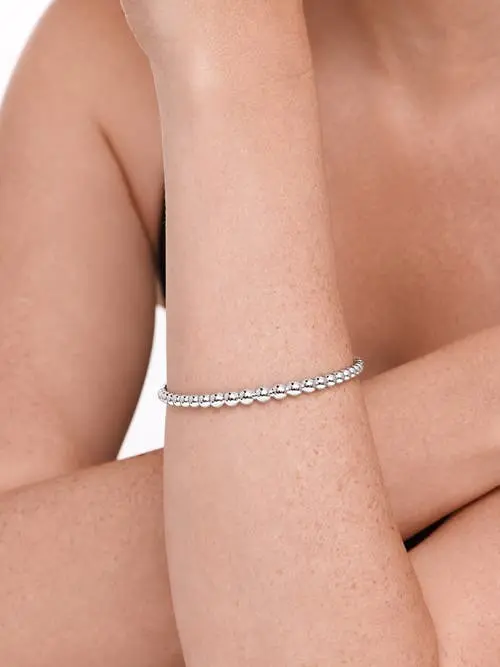 DEVATA Beaded Ball Bangle Bracelet