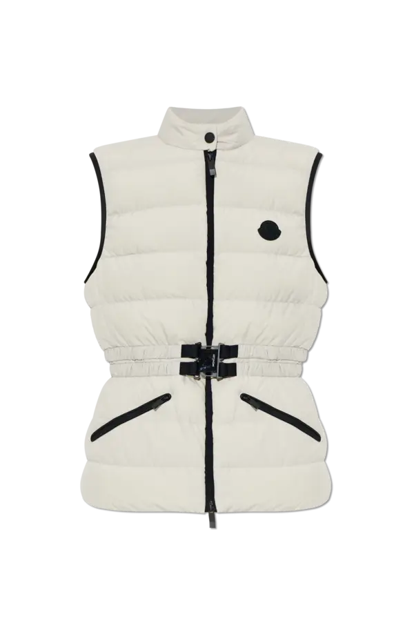 Moncler Romantisme Quilted Belted Vest - Grey
