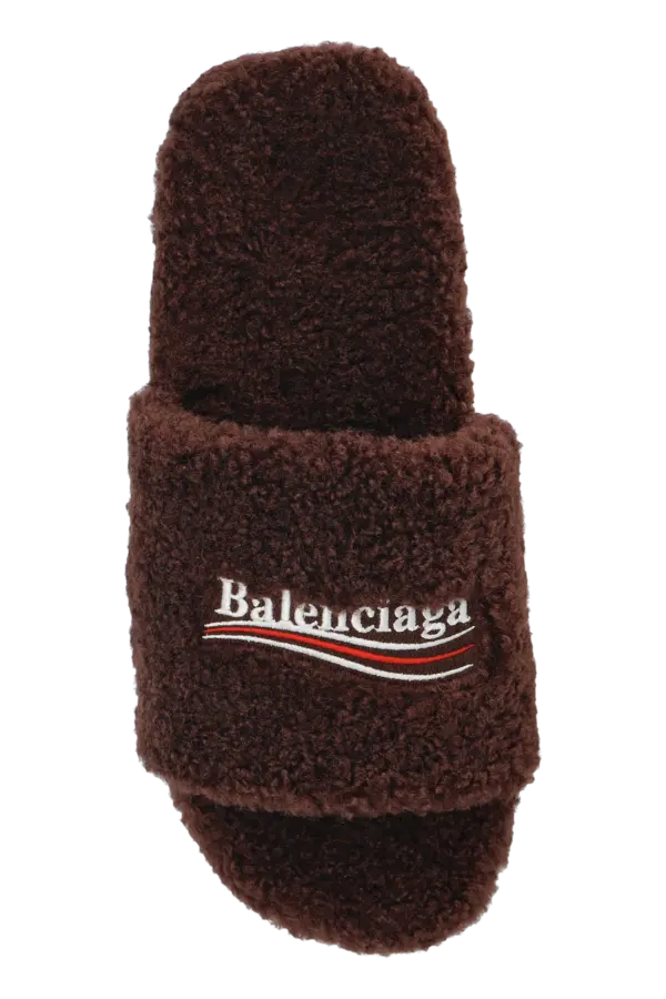 Balenciaga Futrzane Slippers