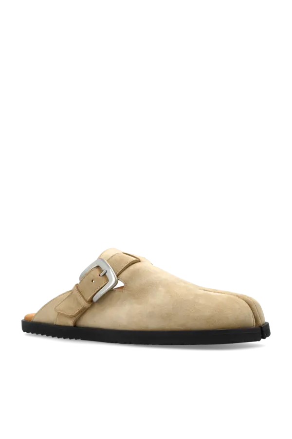 MAISON MARGIELA Suede Tabi Mules With Buckle