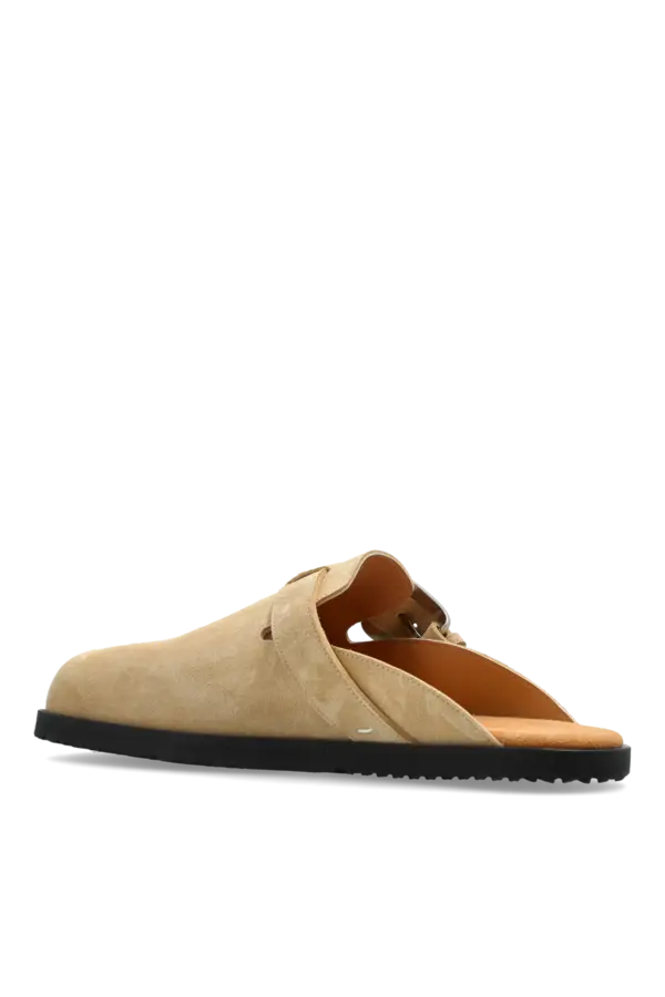 MAISON MARGIELA Suede Tabi Mules With Buckle