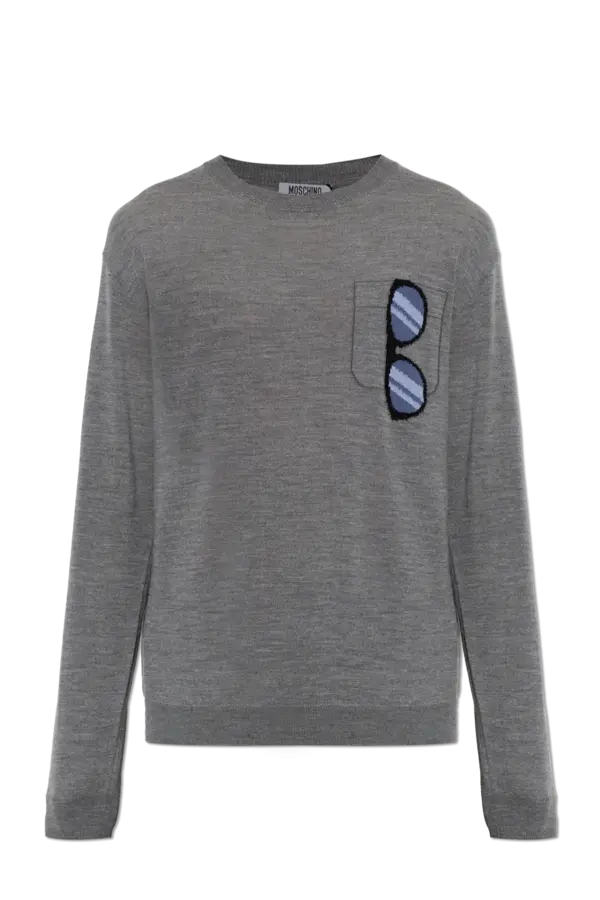 Moschino Wool Sweater With Print