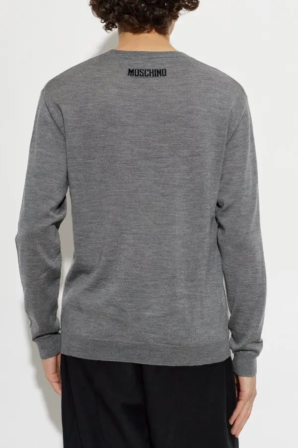 Moschino Wool Sweater With Print