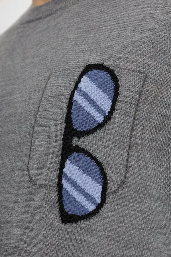 Moschino Wool Sweater With Print