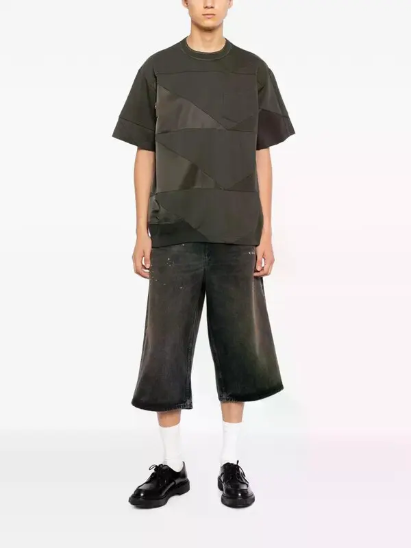 Sacai Cotton Patchwork T-shirt