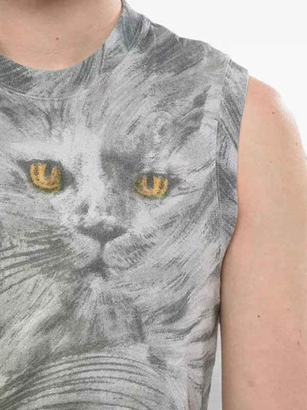 Givenchy Cat-print Cotton Tank Top