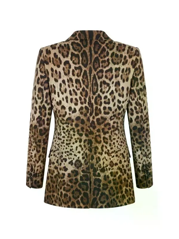 Dolce & Gabbana Leopard-print Double-breasted Blazer
