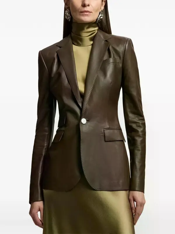 Ralph Lauren Parker Leather Blazer