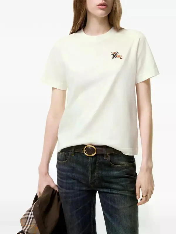 Burberry Knight Check Cotton T-shirt