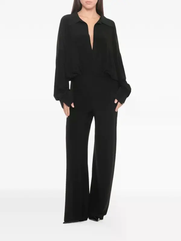 Norma Kamali Wide-leg High-waisted Trousers