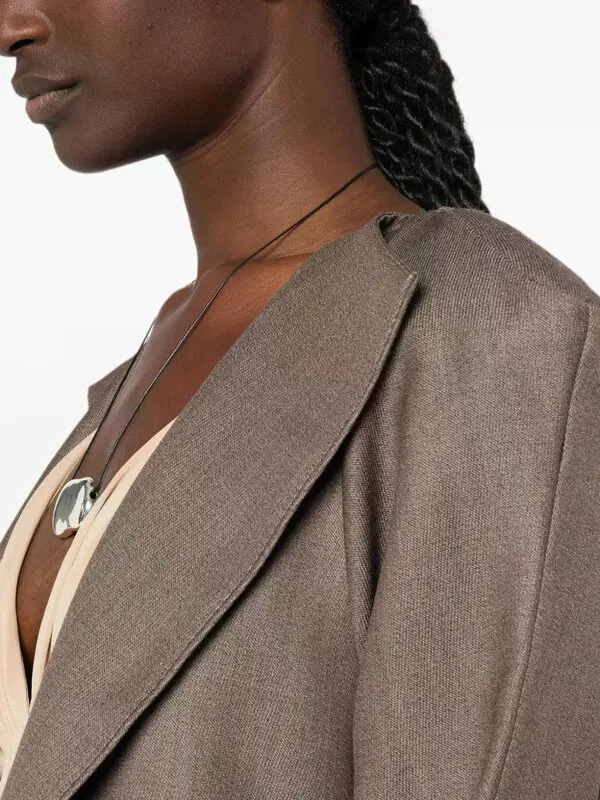 RUOHAN Perim Peak-lapels Open-front Coat