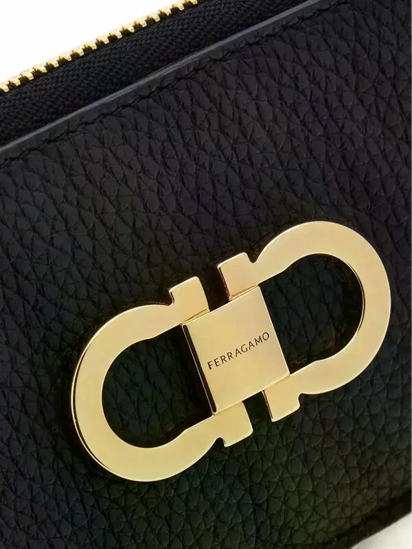 FERRAGAMO Gancini Hammered Card Holder