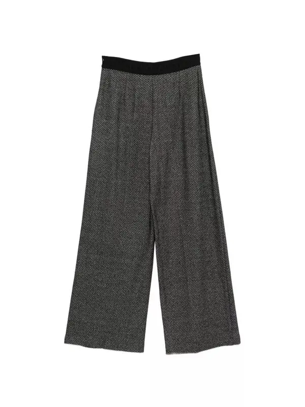 Liviana Conti Herringbone-pattern Pocket Trousers