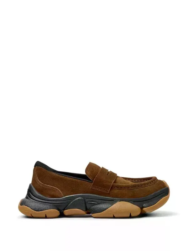 Camper Karst Suede Loafers - Brown