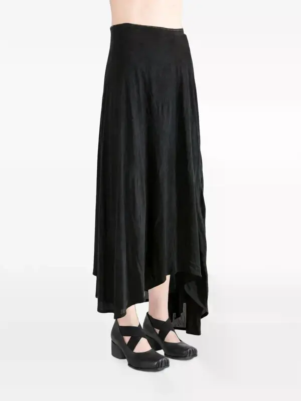 MARC LE BIHAN Crinkled Asymmetric Maxi Skirt