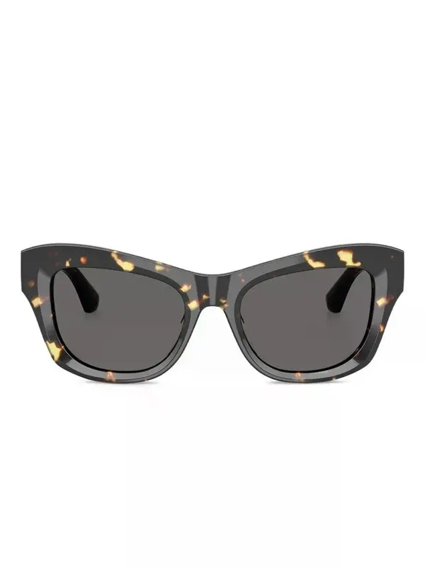 Burberry Tortoiseshell Geometric Sunglasses - Brown