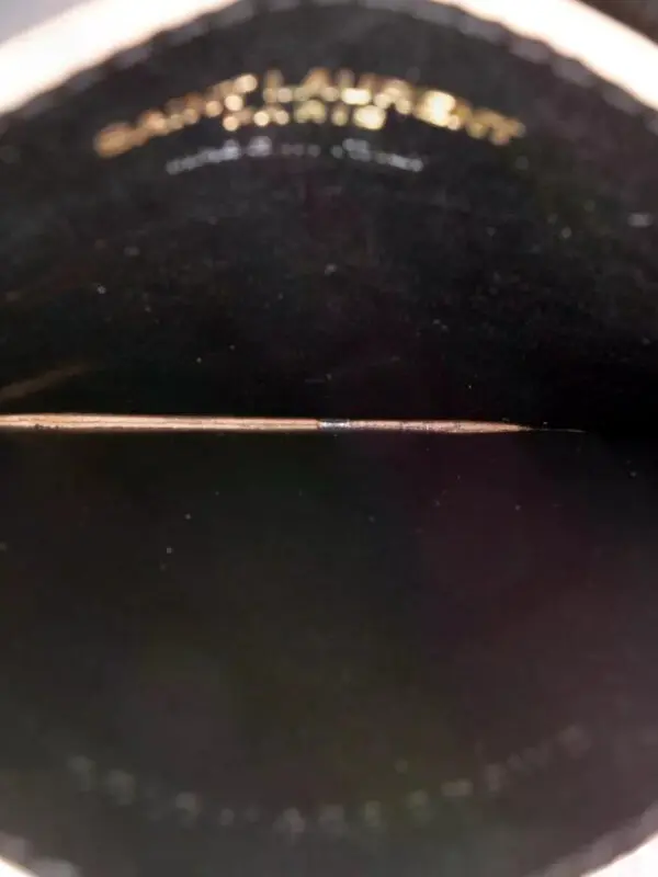 Saint Laurent 2023 Grain De Poudre Chevron Cassandre Case Card Holder