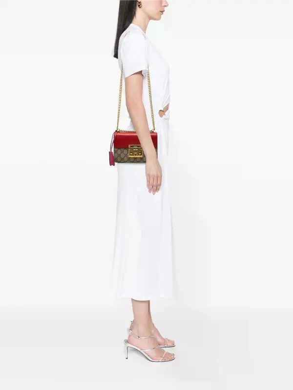 Gucci 2016-2026 Small Gg Supreme Padlock Crossbody Bag