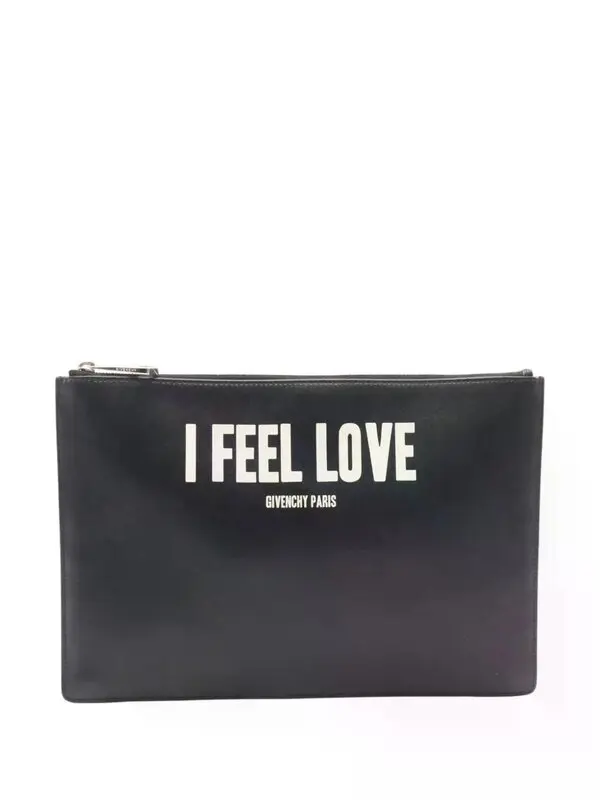 Givenchy I Feel Love" Leather Clutch Bag