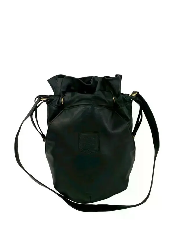 Celine 1990-2010 Leather Triomphe Bucket Bag