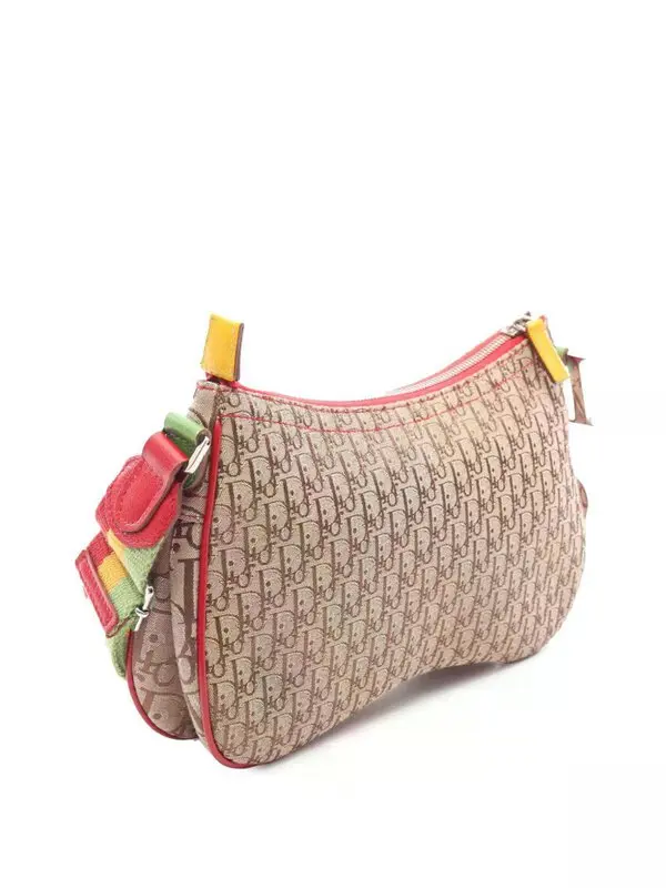 Dior Diorissimo Canvas Rasta Saddle Messenger Bag - Neutrals