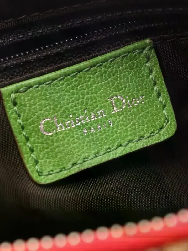 Dior Diorissimo Canvas Rasta Saddle Messenger Bag - Neutrals