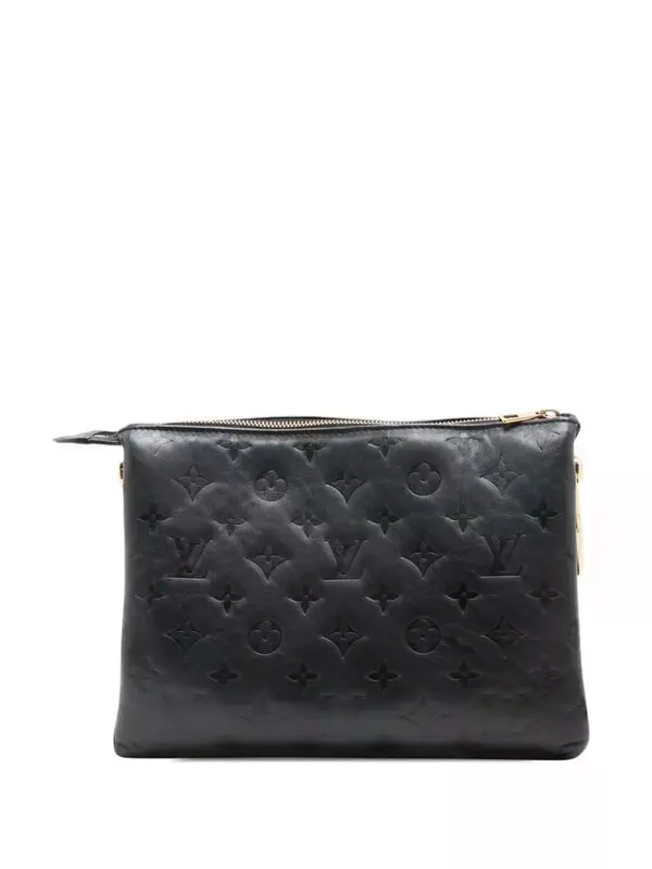 LOUIS VUITTON 2021-2026 Monogram Embossed Puffy Lambskin Coussin Pm Satchel