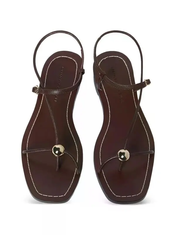 LOEFFLER RANDALL Lara Ornamented Strappy Sandals - Brown