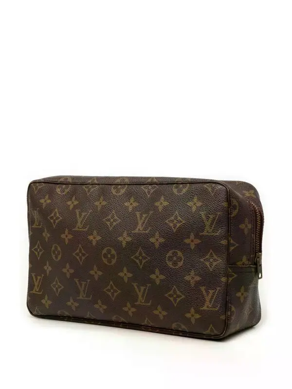 LOUIS VUITTON 20th Century Monogram Trousses Toilette 28 Clutch Bag - Brown
