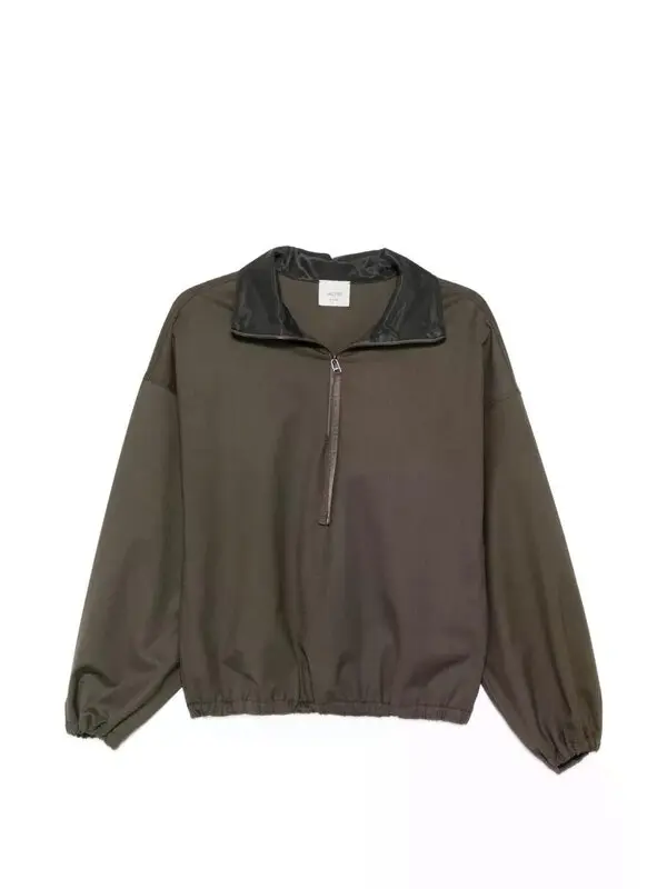 ALYSI Half-zip Elasticated-hem Jacket