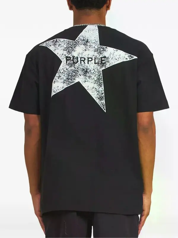 PURPLE BRAND Star Wordmark T-shirt - Black