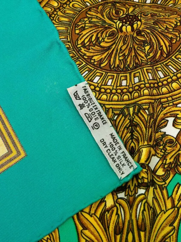 Hermès 1990 Les Tuileries Silk Scarf 90 Scarves - Green
