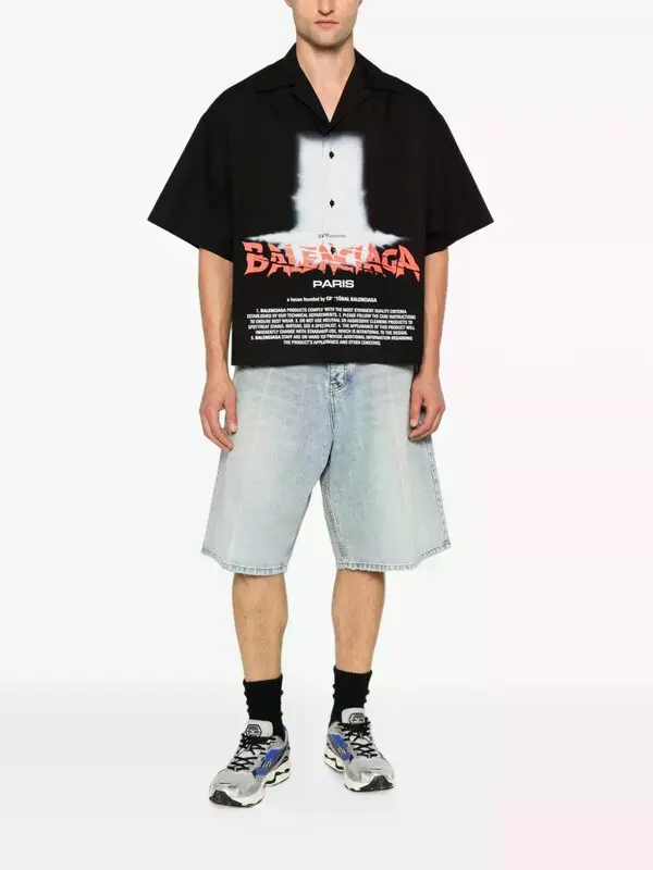 Balenciaga Denim Shorts