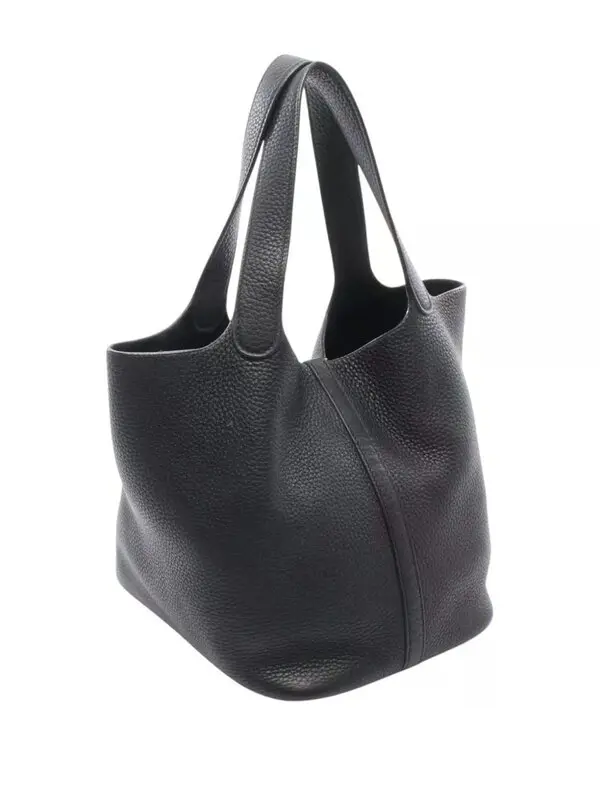 Hermès Clemence Picotin Lock 22 Handbag - Black