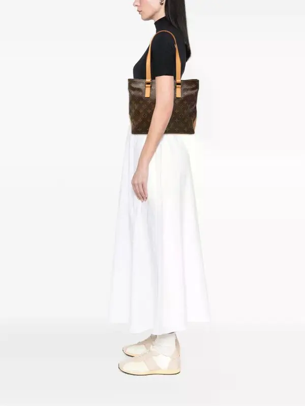 LOUIS VUITTON Monogram Canvas Cabas Piano Tote Bag - Brown