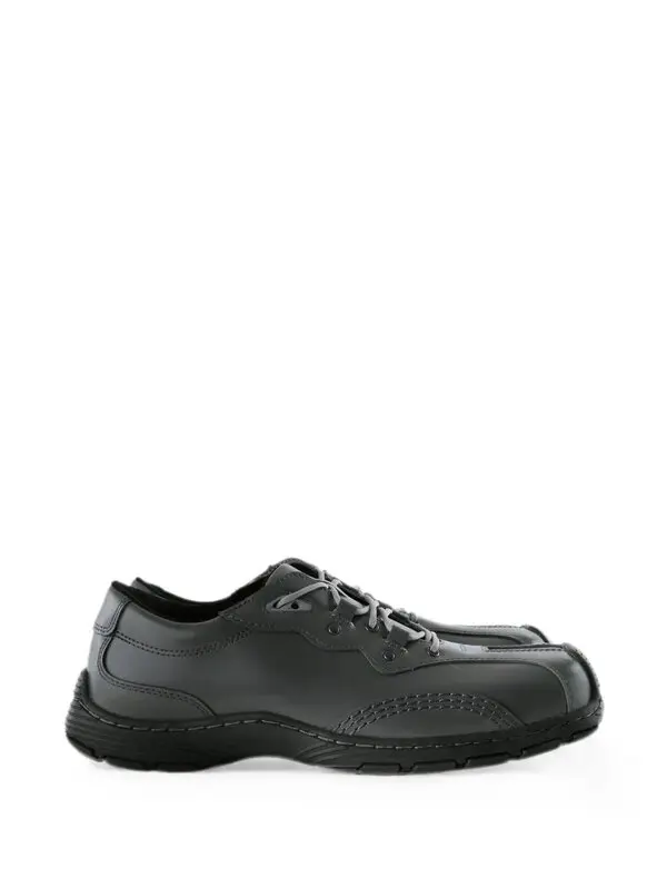 Dr. Martens Topstitched Leather Derby Shoes - Grey