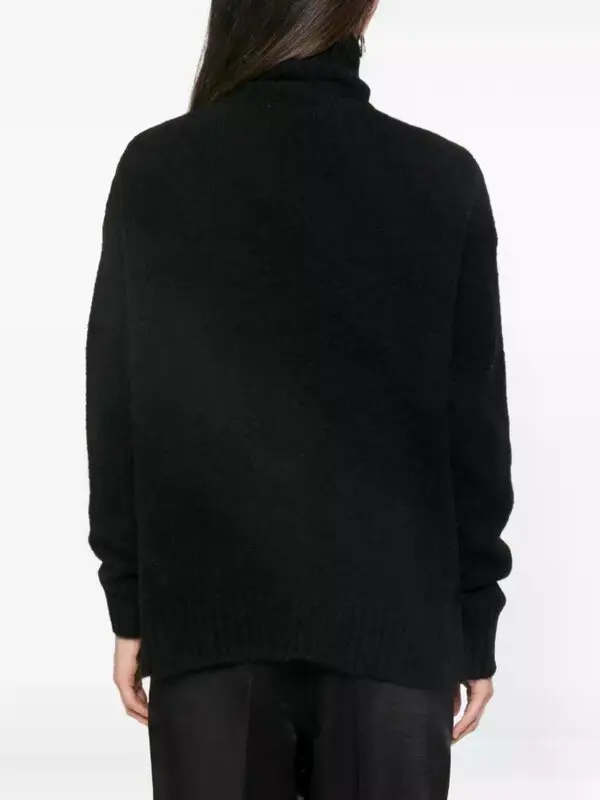 JUCCA Argyle-intarsia Roll-neck Sweater