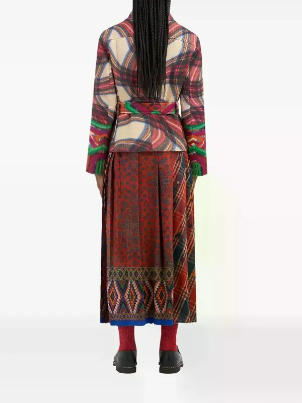 PIERRE-LOUIS MASCIA Belted Patchwork Jacket