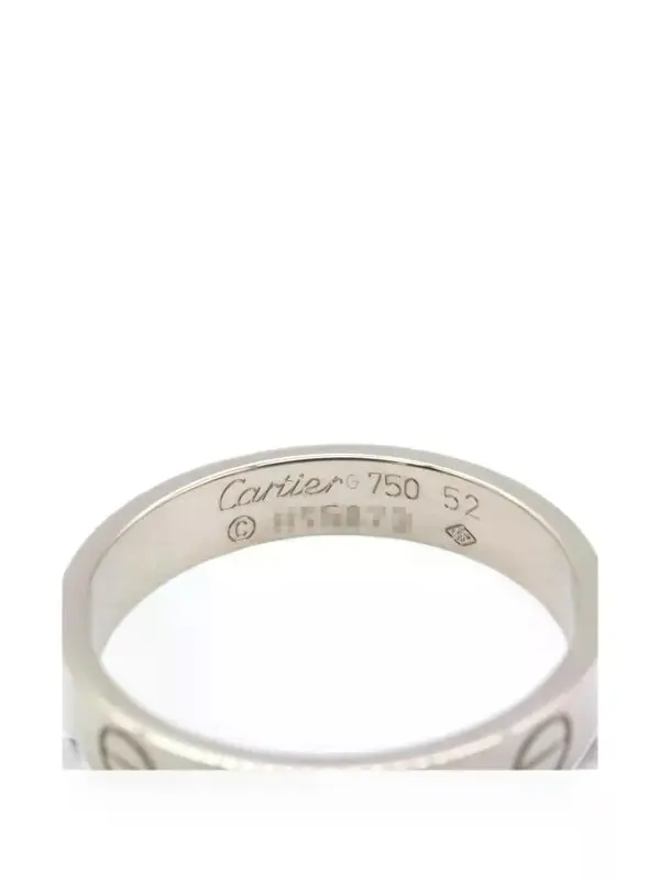 Cartier 18k White Gold Love Ring - Silver