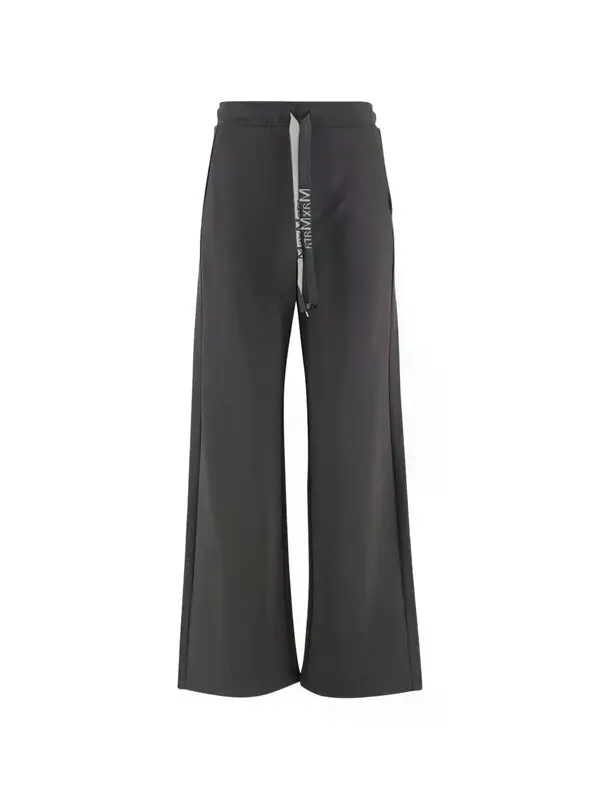 Max Mara Drawstring Wide-leg Track Pants - Grey