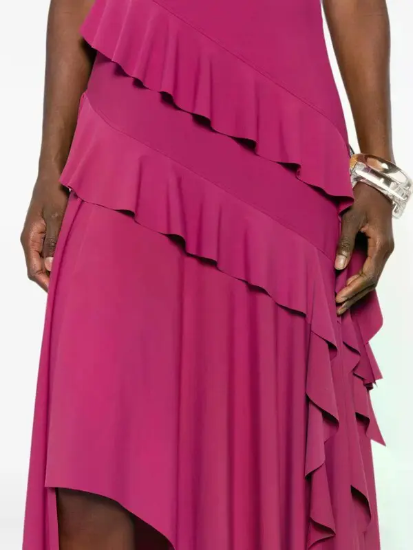 Moschino Ruffled Asymmetric Dress
